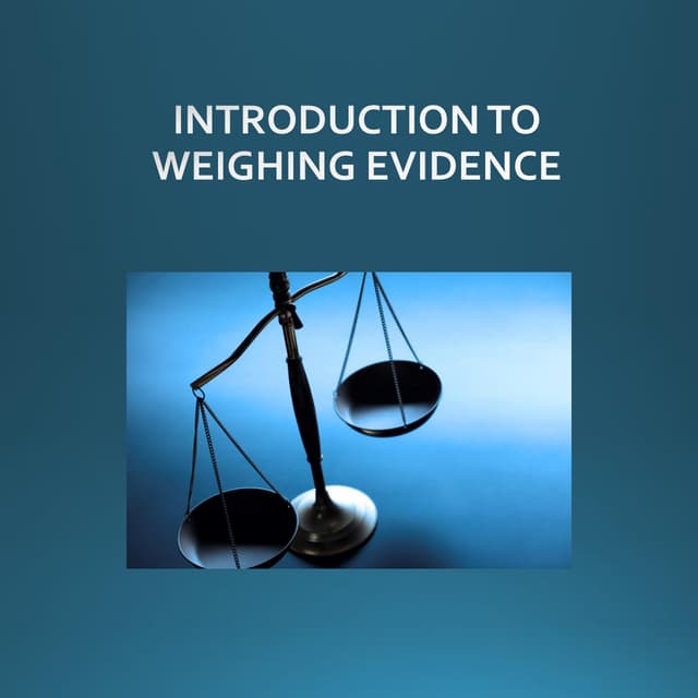 Weighing Evidence.pdf