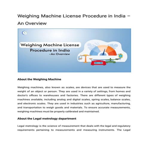 Weighing Machine License Procedure in India – An Overview.pdf