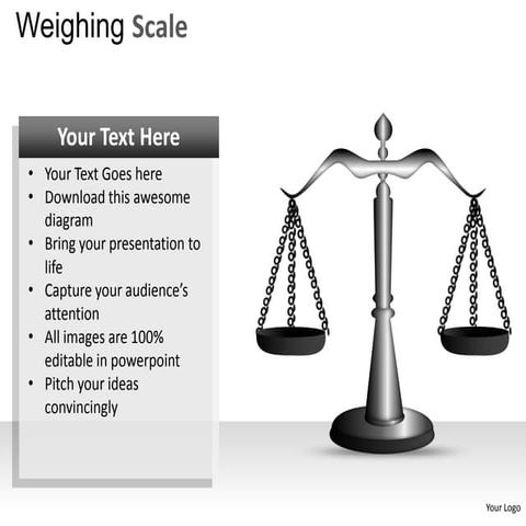 Weighing scale powerpoint presentation templates | PPTX