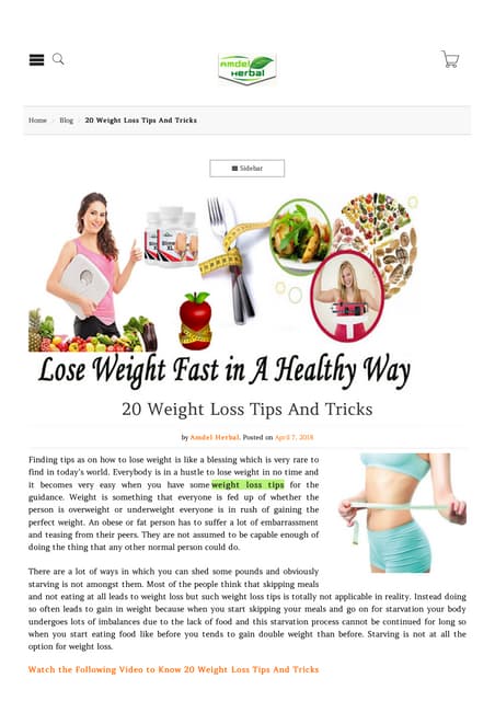 Lose weight fast | PDF