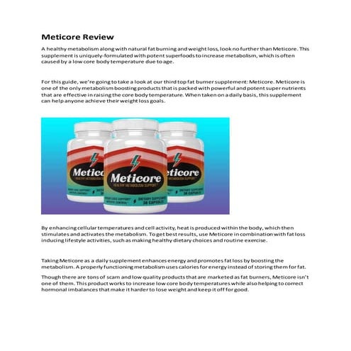 meticore | meticore review | meticore reviews 2021 update | meticore complaints | DOCX
