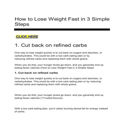 Weight loss | DOCX