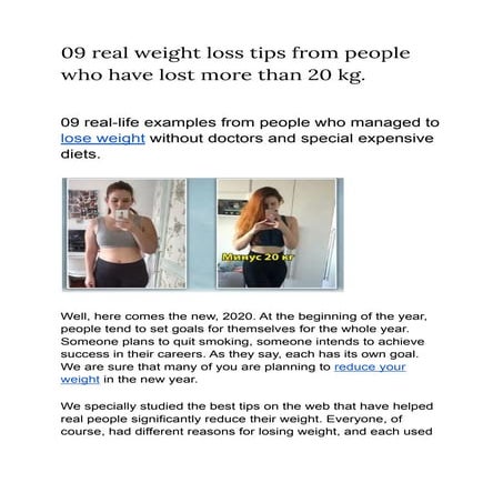 Weight loss | PDF
