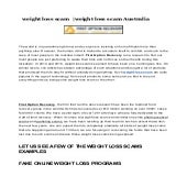Weight loss scam weight loss scam australia