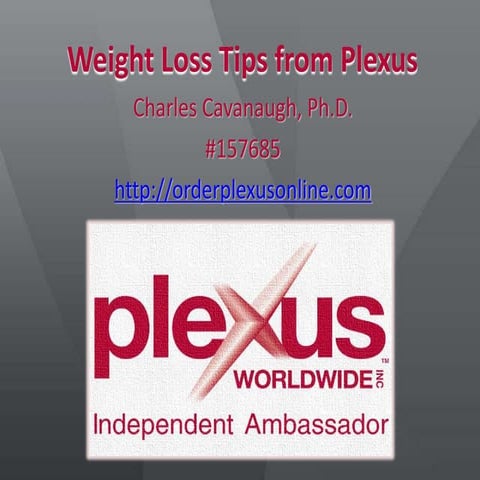 Plexus Slim Weight Loss Tips | PPTX