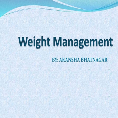 Overweight and Obesity | PPTX