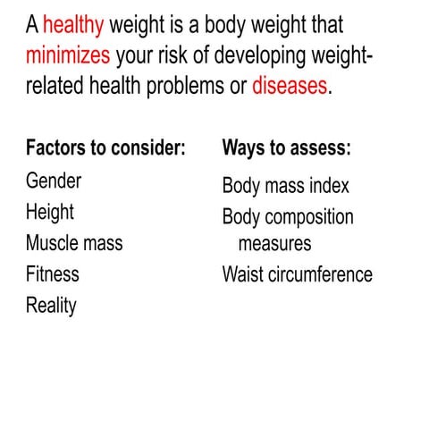 Weight Management | PPT