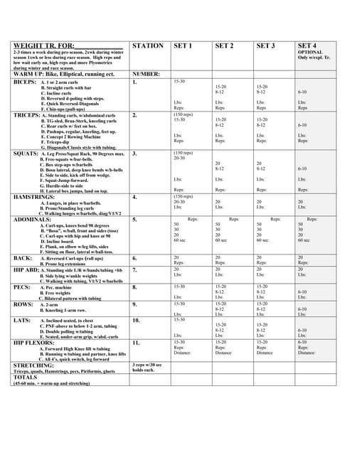 List of all exercise names | PDF | Fitness and Exercise | Healthy Living