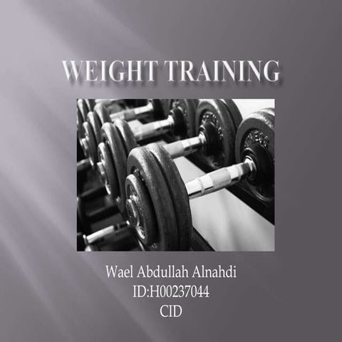 Weight training | PPTX
