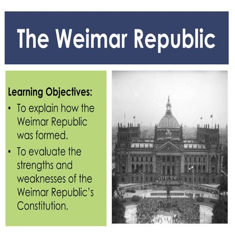 Weimar constitution | PPTX