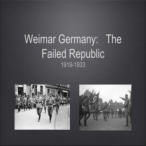 Weimar germany ppt | PPT