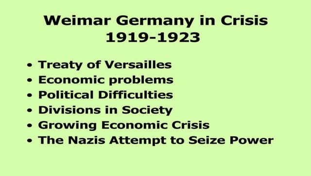 Germany 1918 33 overview | PPT