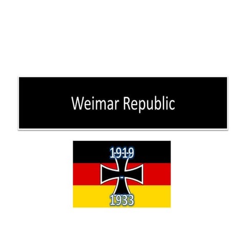 The Weimar Republic | PPT
