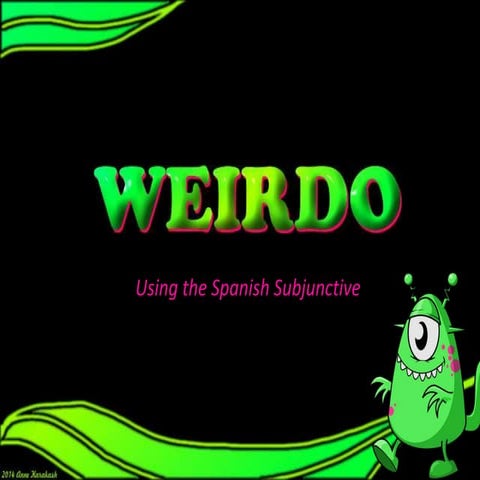 Weirdo verbs | PPTX