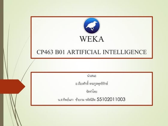 Weka project | PPT