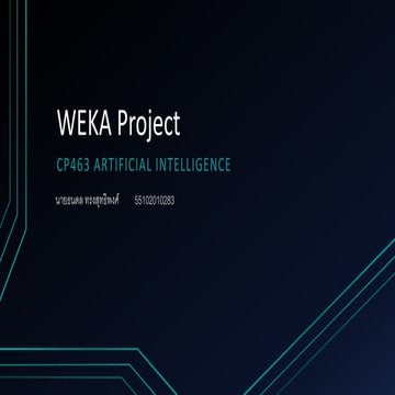 Weka Project | PDF
