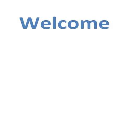 Welcome!! | PDF