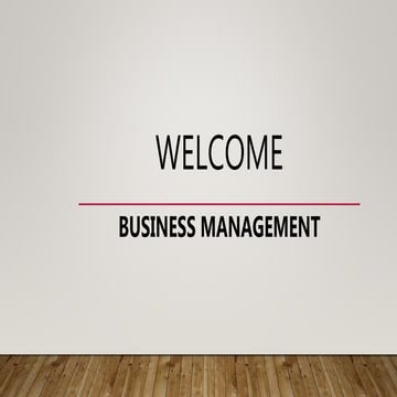 Welcome | PPT