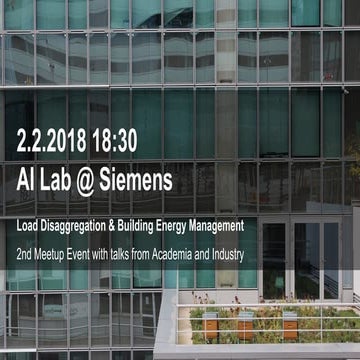 Welcome to Load Disaggregation and Building Energy Management | PPT