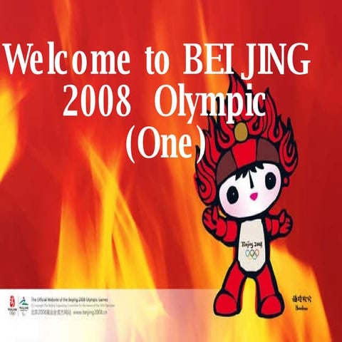 Welcome To Beijing 2008 | PPT