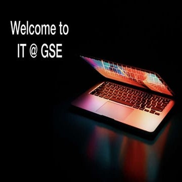 Welcome to IT @ Penn's Graduate School of Education | PPTX