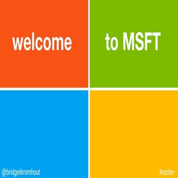 Welcome to MSFT | PPT