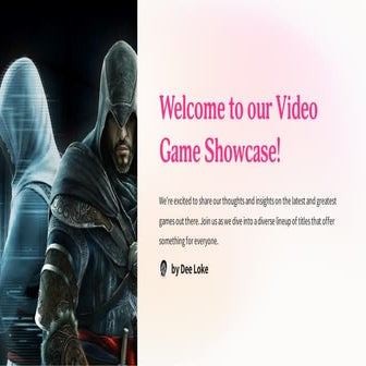 VGShowcase #1 ! | PDF | Video Game Genres | Video Gaming