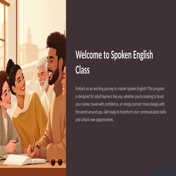 spoken english to start .from basic to fluency | PPTX