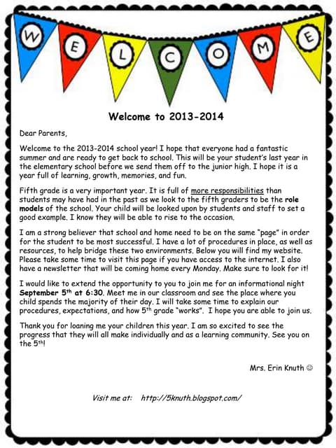 Welcome letter | PDF