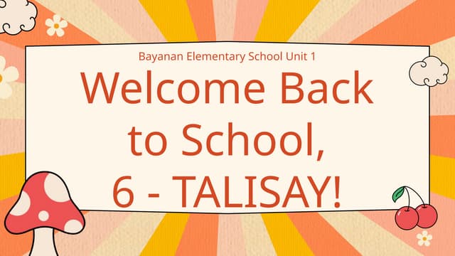 classroom orientation/ back to school... | PPTX