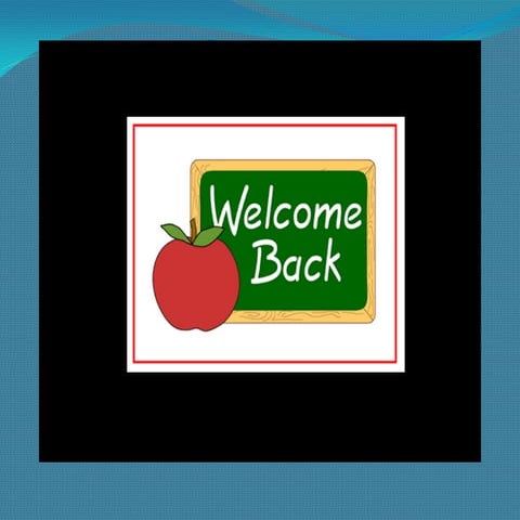 Welcome back presentation | PPTX