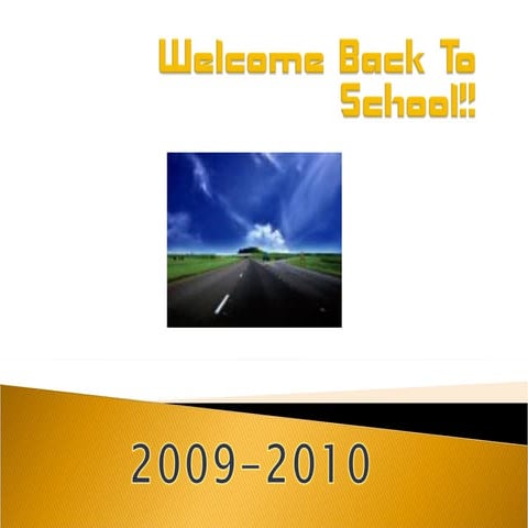 Welcome Back To School!! | PPT