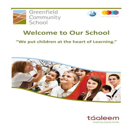 Welcome Booklet - Greenfield Community School | PDF