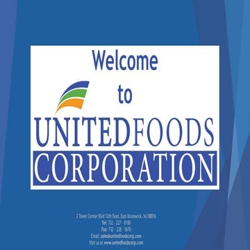 United Foods Corporation | PPTX