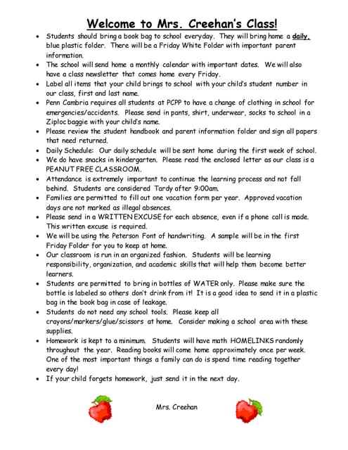 Parent orientation | PPT | Daycare and Pre-School | Parenting