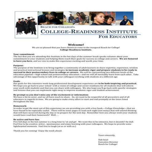 Welcome speech | DOCX
