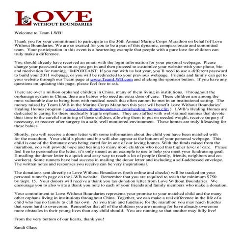 MCM Welcome Letter | PDF