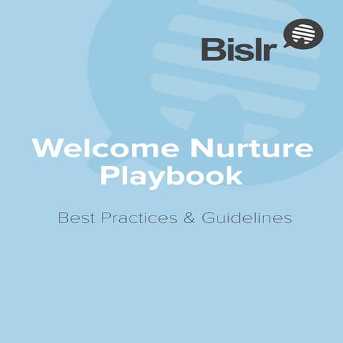Welcome Nurture: Campaign Playbook | PDF