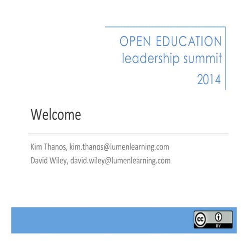 OpenEd Leader Summit: Effective OER Projects | PPT