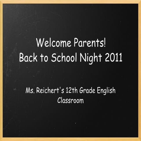 Back-to-School Night | PPTX