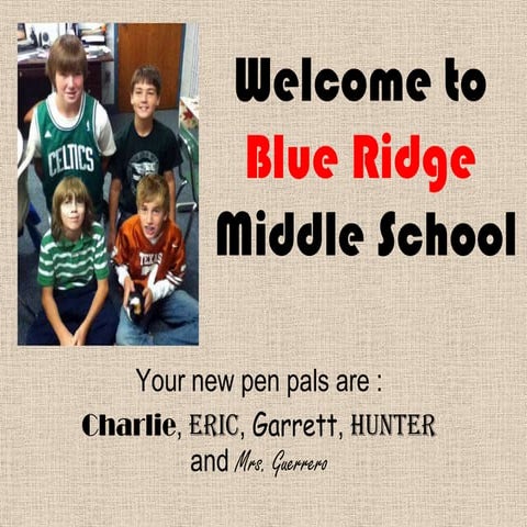 Welcome to Blue Ridge Middle School | PPT