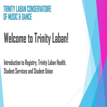 Trinity Laban Student Services | PDF