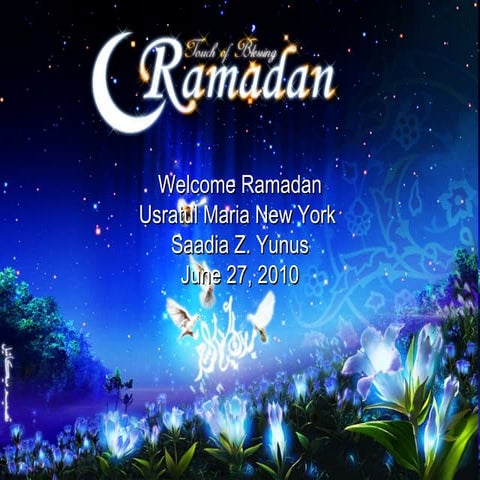 Welcome Ramadan | PPT