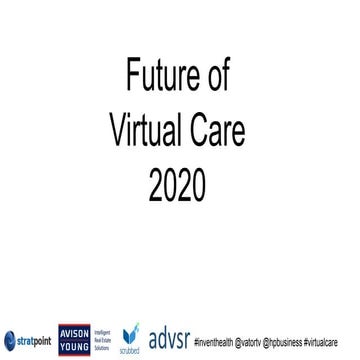 Welcome remarks - The future of virtual care | PDF