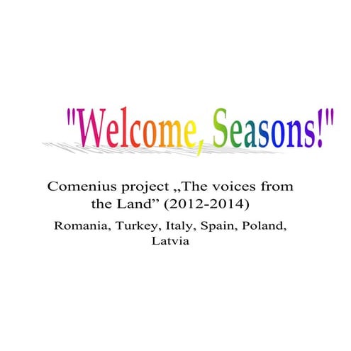Welcome, seasons! | PDF