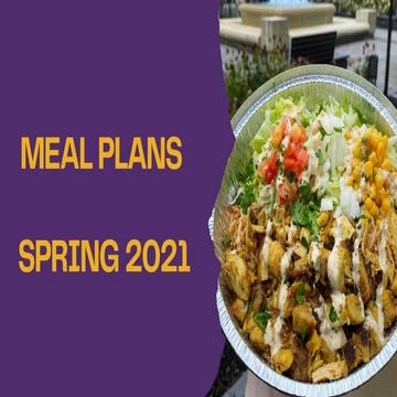 UAlbany Spring 2021 Meal Plans | PPTX | Education