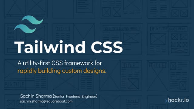 Tech talk on Tailwind CSS | PDF | Web Design and HTML | Internet Tech talk on Tailwind CSS | PDF | Web Design and HTML | Internet
