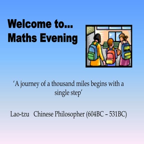 Maths Evening | PPTX