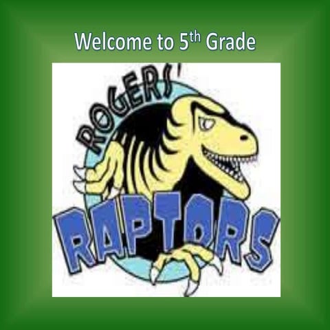 Welcome to 5th grade power point | PPTX