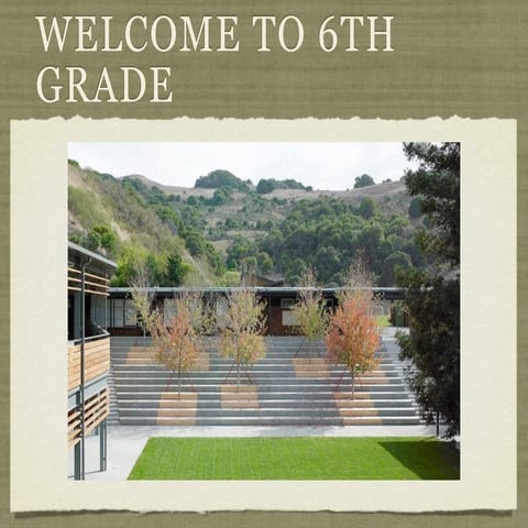 Welcome to 6th Grade | PPT